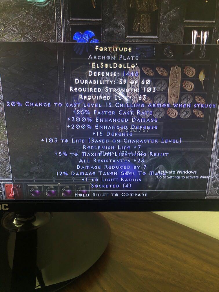 Fortitude D2R PC softcore Diablo 2 resurrected, Video Gaming, Gaming ...