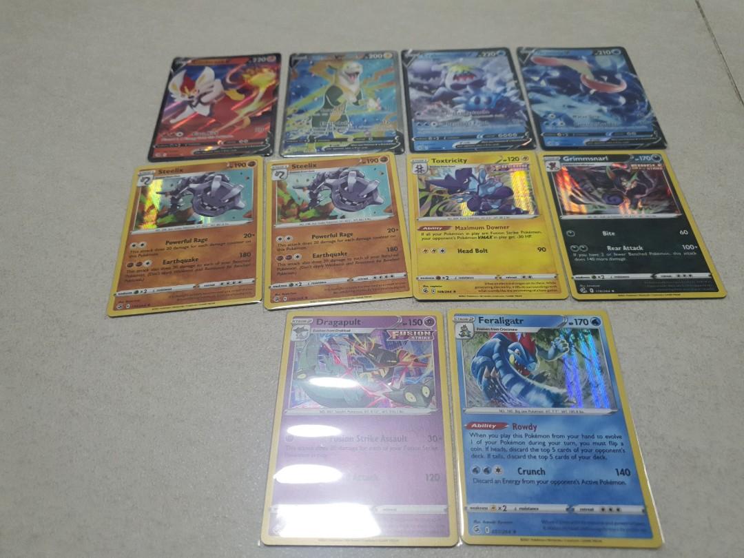 Fusion Strike Pokemon Cards(Holo Rares & V Cards), Hobbies & Toys, Toys ...