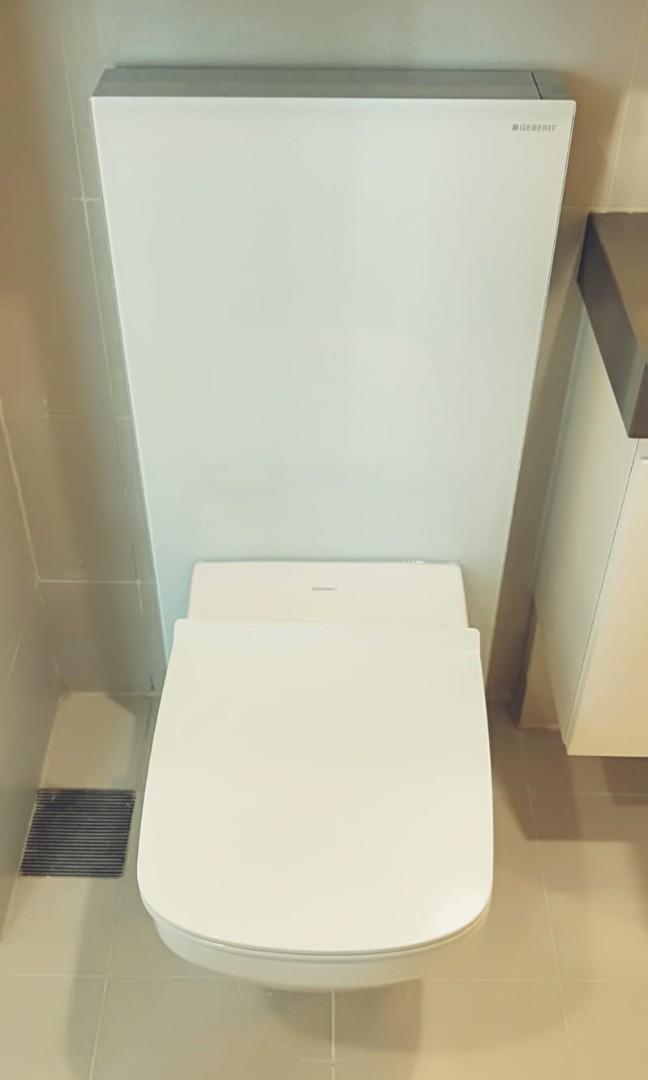 Geberit Monolith with duravit toilet installation call Uncle Heng ...
