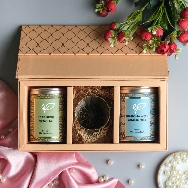 Gift Pack - Japanese Sencha & Hojicha with infuser in box (Pre-order ...