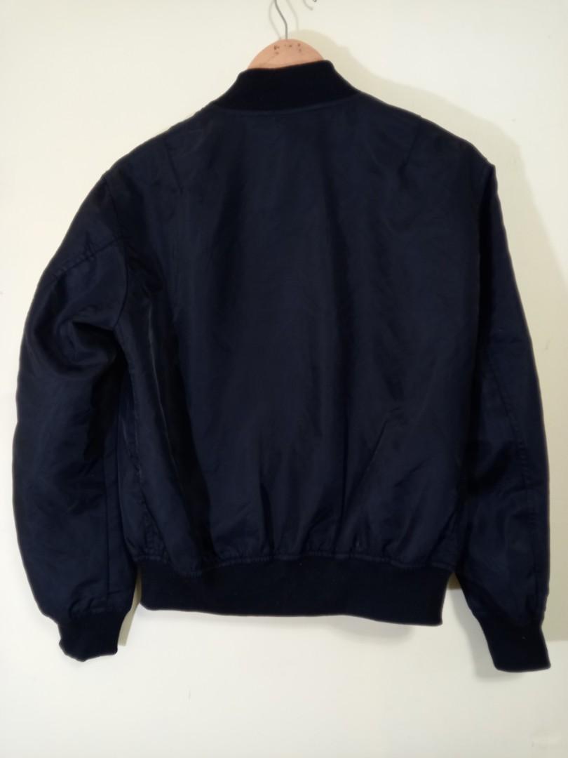 Gu black bomber jacket, Men's Fashion, Coats, Jackets and Outerwear on ...