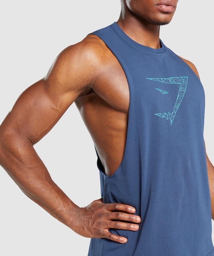 Gymshark Infill Tank in Navy - S Size, Men's Fashion, Activewear on ...