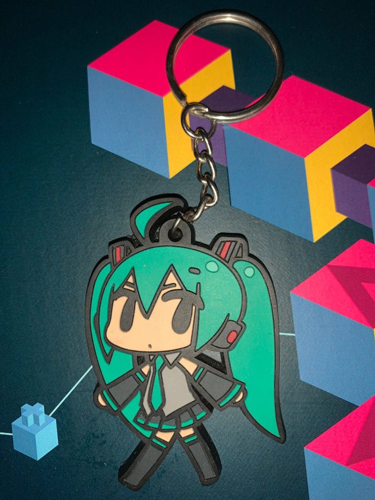 Hatsune Miku rubber strap keychain, Hobbies & Toys, Memorabilia ...