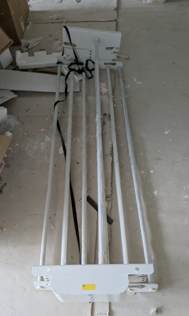 HDB BTO laundry rack, Furniture & Home Living, Home Improvement ...