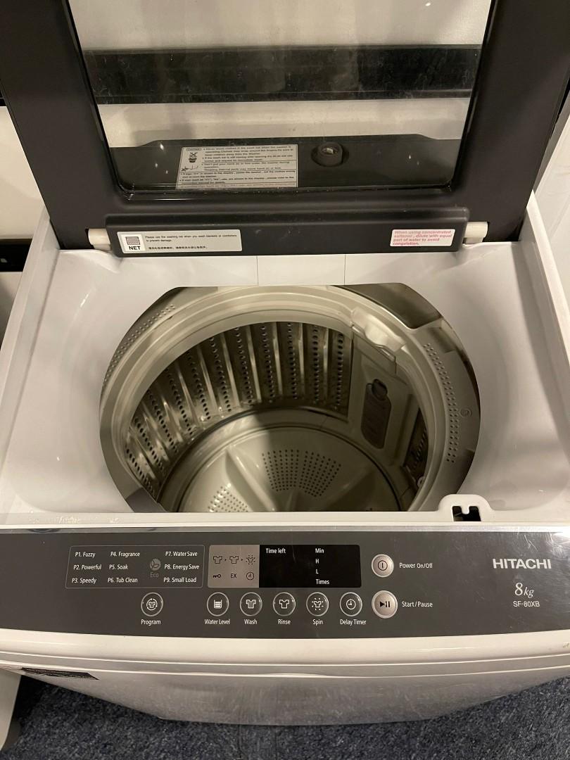 HITACHI SF80XB TOP LOAD WASHER (8KG), TV & Home Appliances, Washing ...