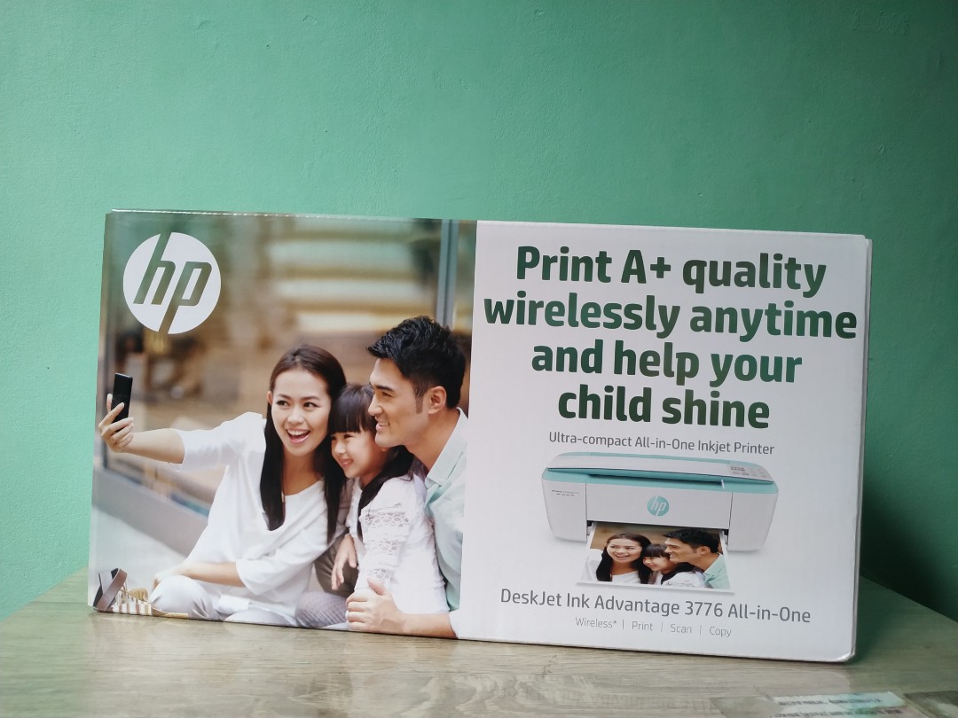 HP DeskJet Ink Advantage 3776 Printer (Sea Grass) - Print, Copy, Scan ...