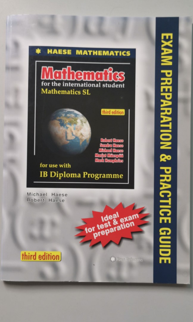 IB SL Math Practice Guide Questions Analysis and Approaches, Hobbies ...