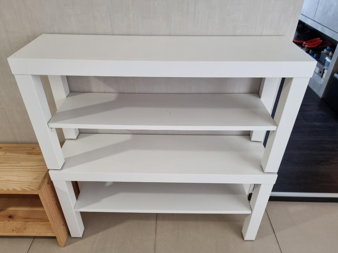Ikea Lack 2 tier shelf rack, Furniture & Home Living, Furniture ...