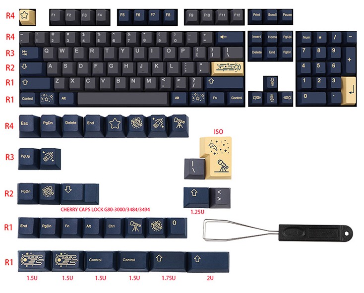 [INSTOCK] Stargaze PBT keycap, Computers & Tech, Parts & Accessories ...