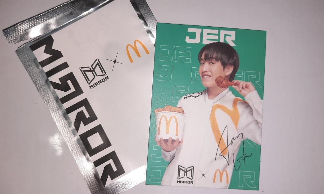 Jer 卡 Mirror 鏡仔卡 McDonald's 麥當勞 麥記 m記 咭, 興趣及遊戲, 收藏品及紀念品, 韓流 - Carousell