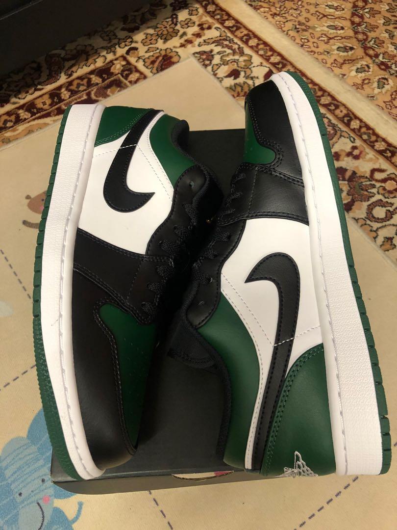 Jordan 1 low green toe, Men's Fashion, Footwear, Sneakers on Carousell