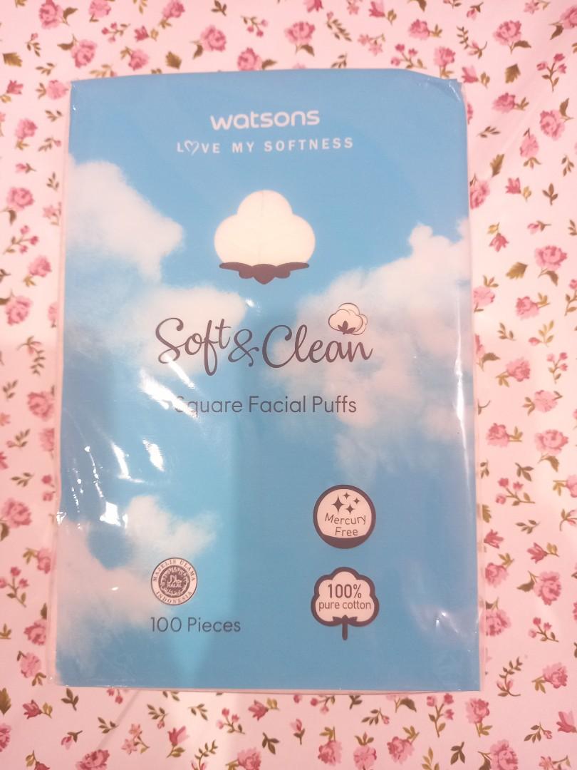 Kapas Wajah Soft & Clean Watsons, Kesehatan & Kecantikan, Kulit, Sabun ...