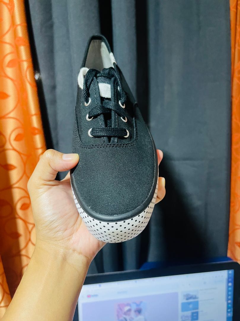 Keds TRIPLE DOT FOXING BLACK ORIGINAL, Women's Fashion, Footwear ...