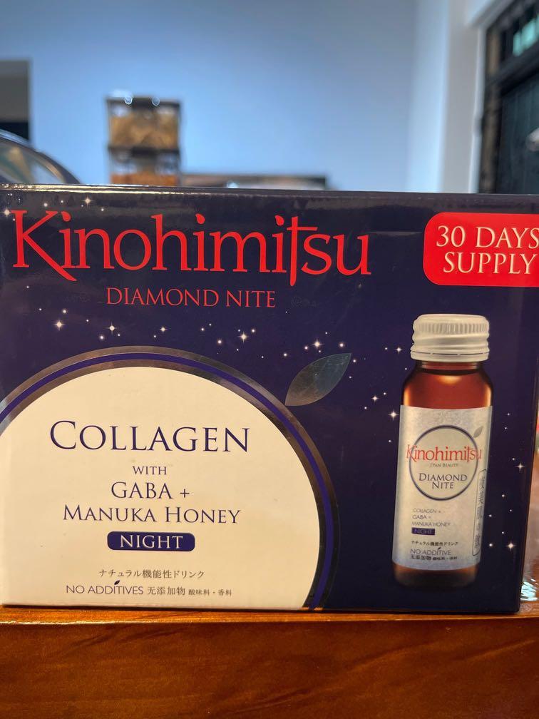 Kinohimitsu diamond nite collagen drink, Health & Nutrition, Health ...