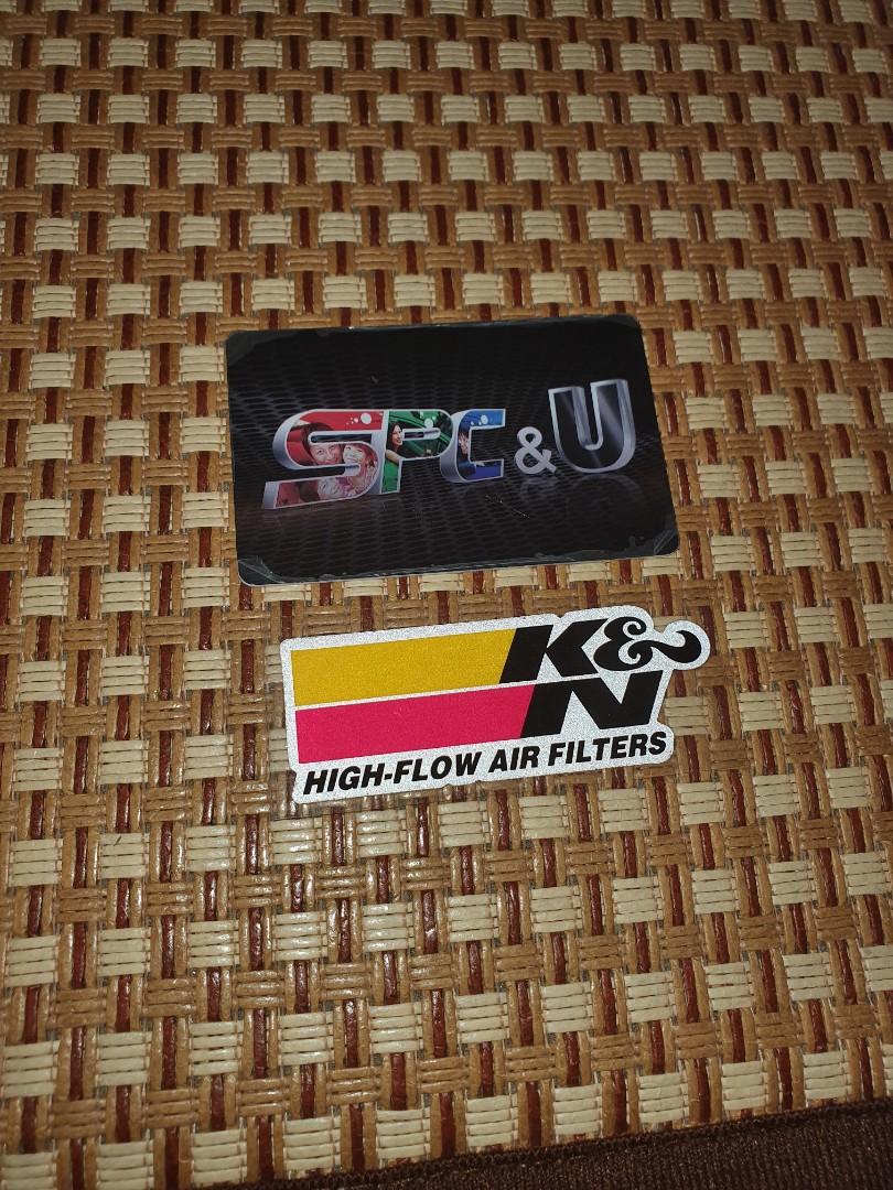 K&N air filter reflective decal, Motorcycles, Motorcycle Accessories on ...