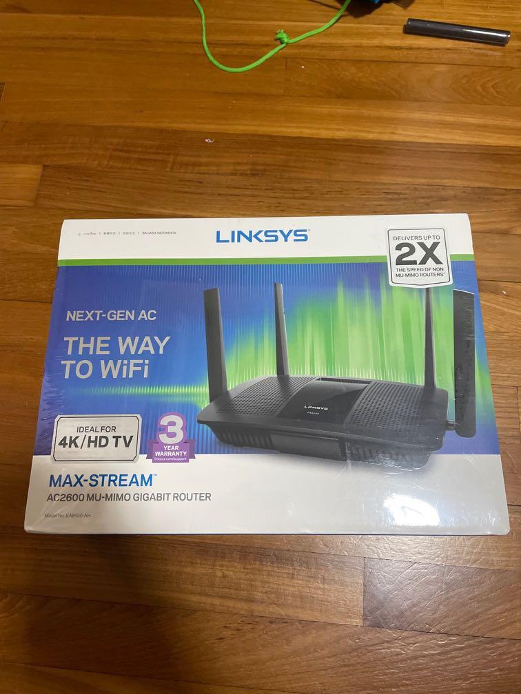 Linksys - Max-Stream AC2600 MU-MIMO GIGABIT Router, Computers & Tech ...