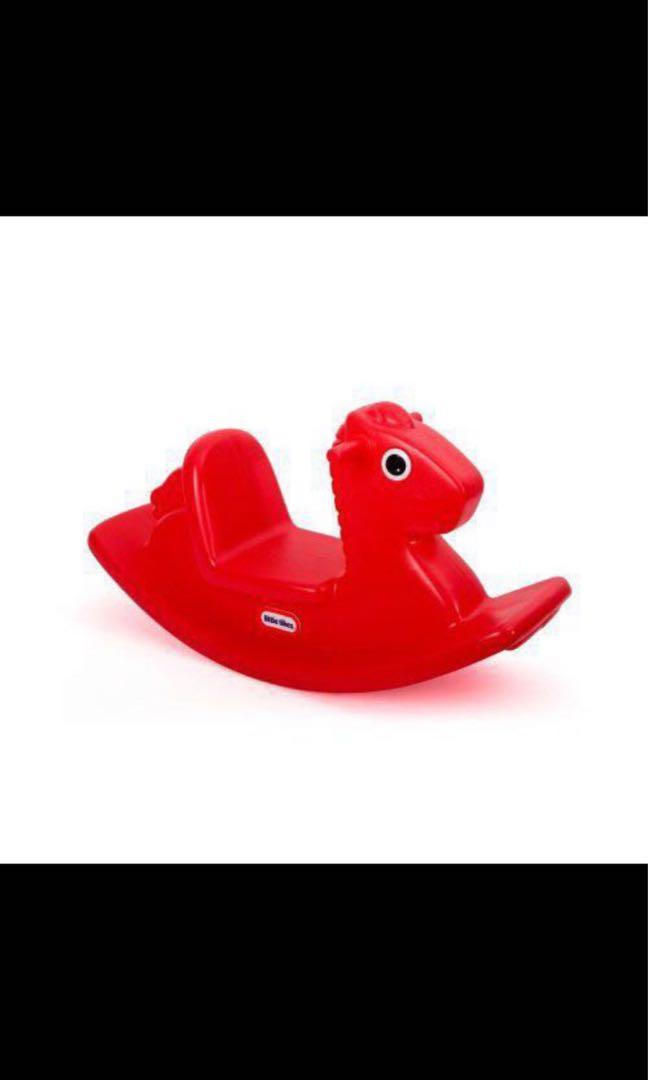 Little tikes rocking horse (Red), Babies & Kids, Infant Playtime on ...