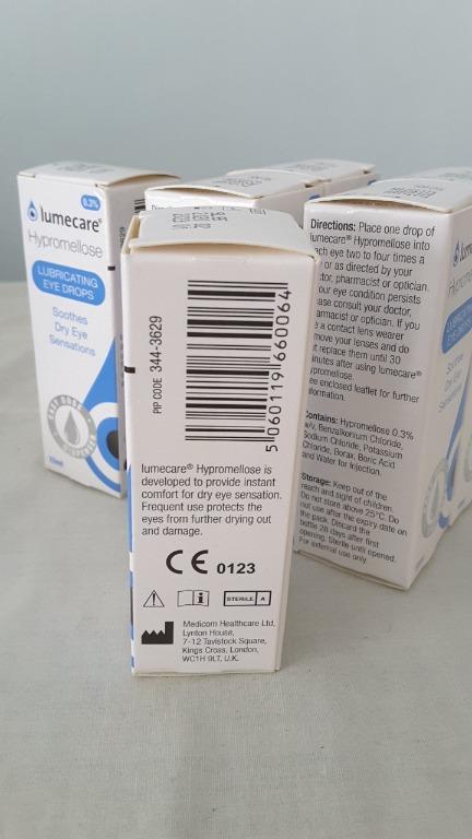 Lumecare Lubricating Eye Drops Hypromellose, Everything Else on Carousell