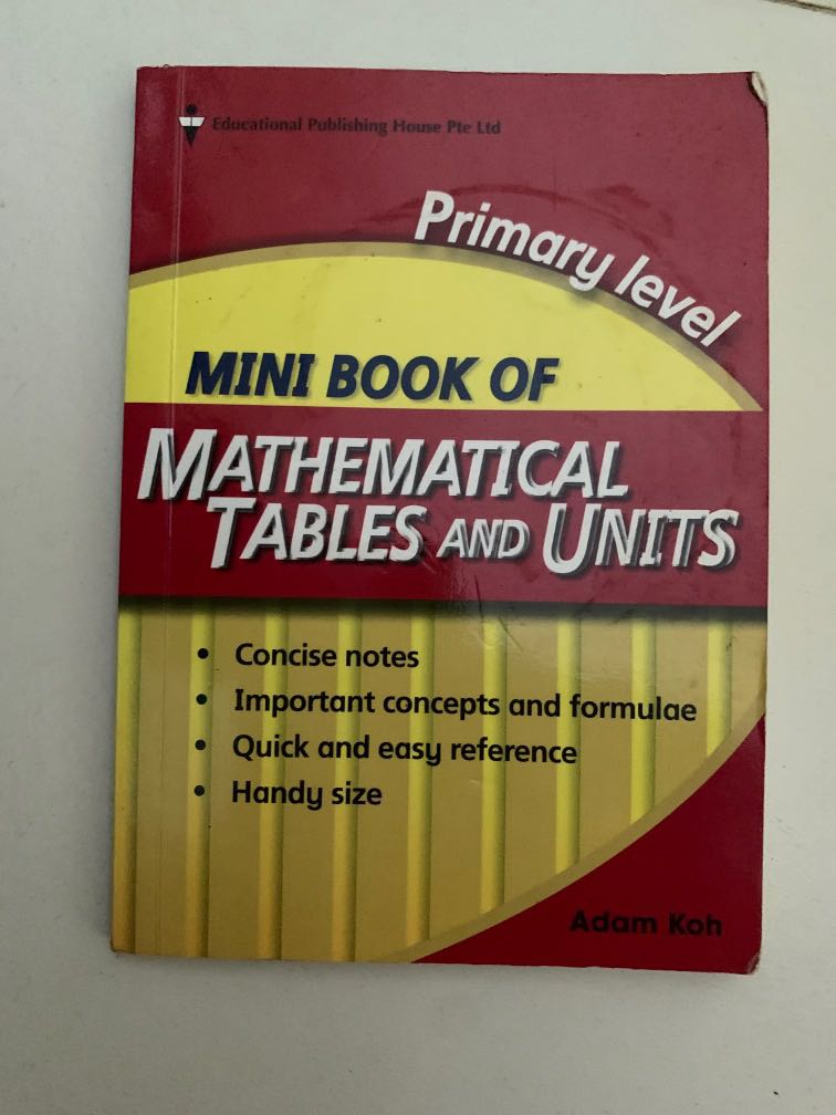 Mathematical tables and units, Hobbies & Toys, Books & Magazines ...