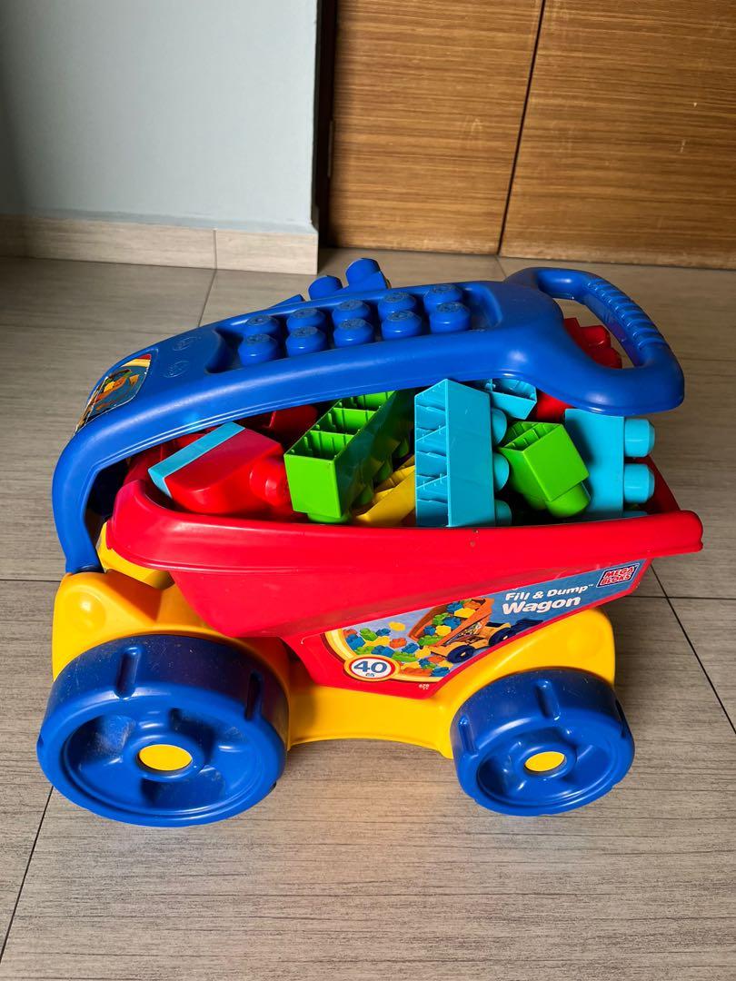 Mega Blocks Fill n Dump Wagon, Hobbies & Toys, Toys & Games on Carousell