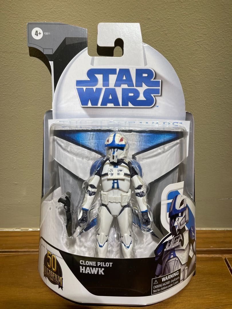 MISB Star Wars The Clone Wars Black Series Clone Pilot Hawk F2811 ...