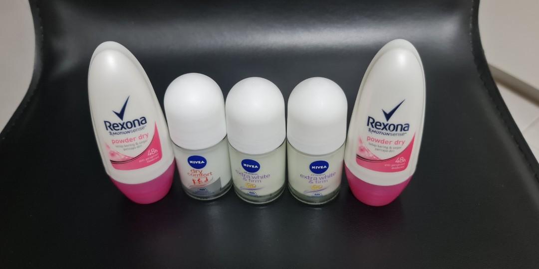 Nivea and Rexona anti-perspirant, Beauty & Personal Care, Fragrance ...