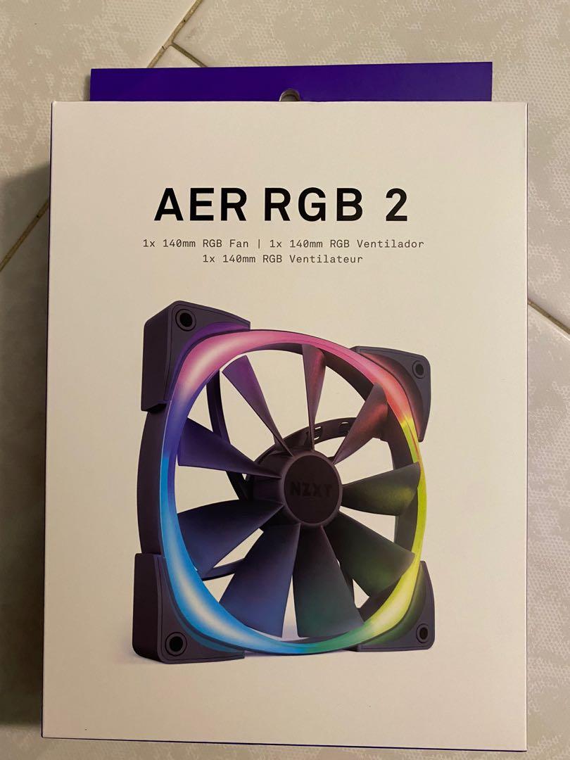 NZXT AER RGB 2 140mm PC Case Fan, Computers & Tech, Parts & Accessories ...