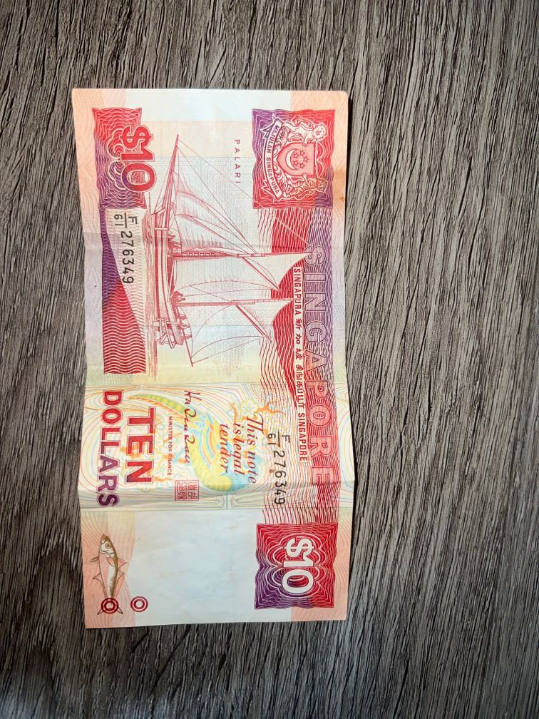 Old SG 10$ note, Hobbies & Toys, Memorabilia & Collectibles, Currency ...