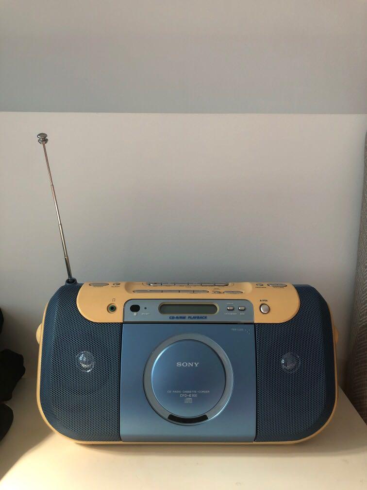 Old Sony CD Radio cassette player, Audio, Other Audio Equipment on ...