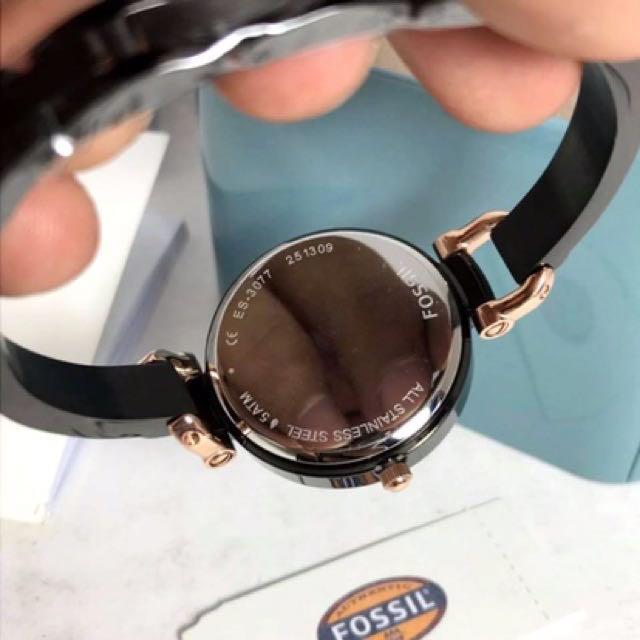 Original 100% Fossil Watch Georgia Women Es3077, Fesyen Wanita, Jam ...