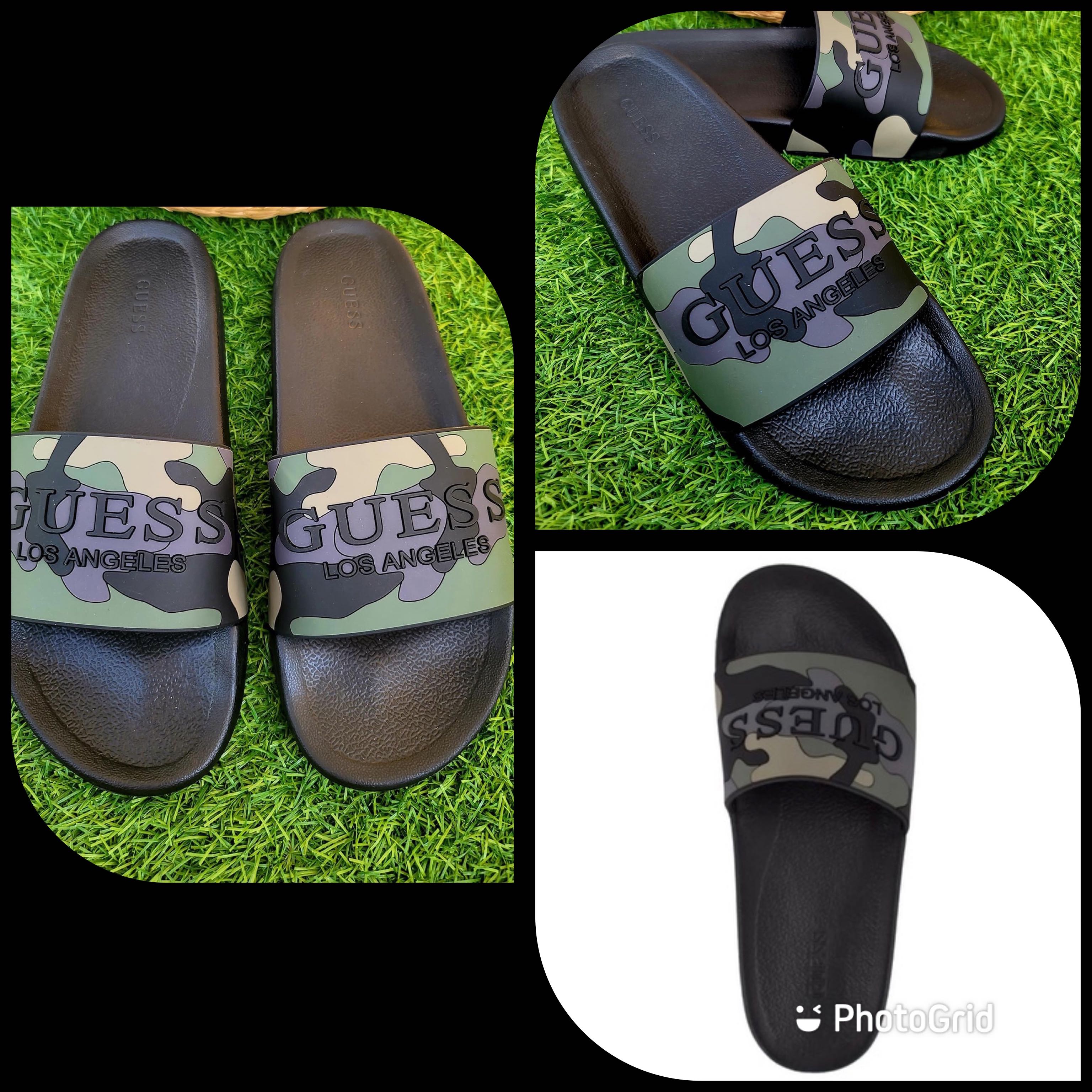 Original Guess camou slides, Men's Fashion, Footwear, Slippers & Slides ...