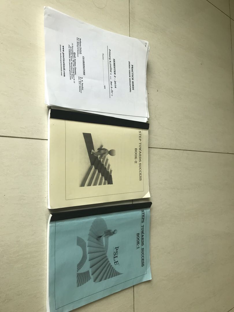 PSLE Hindi mock papers Goel and Steps to success books, Hobbies & Toys ...