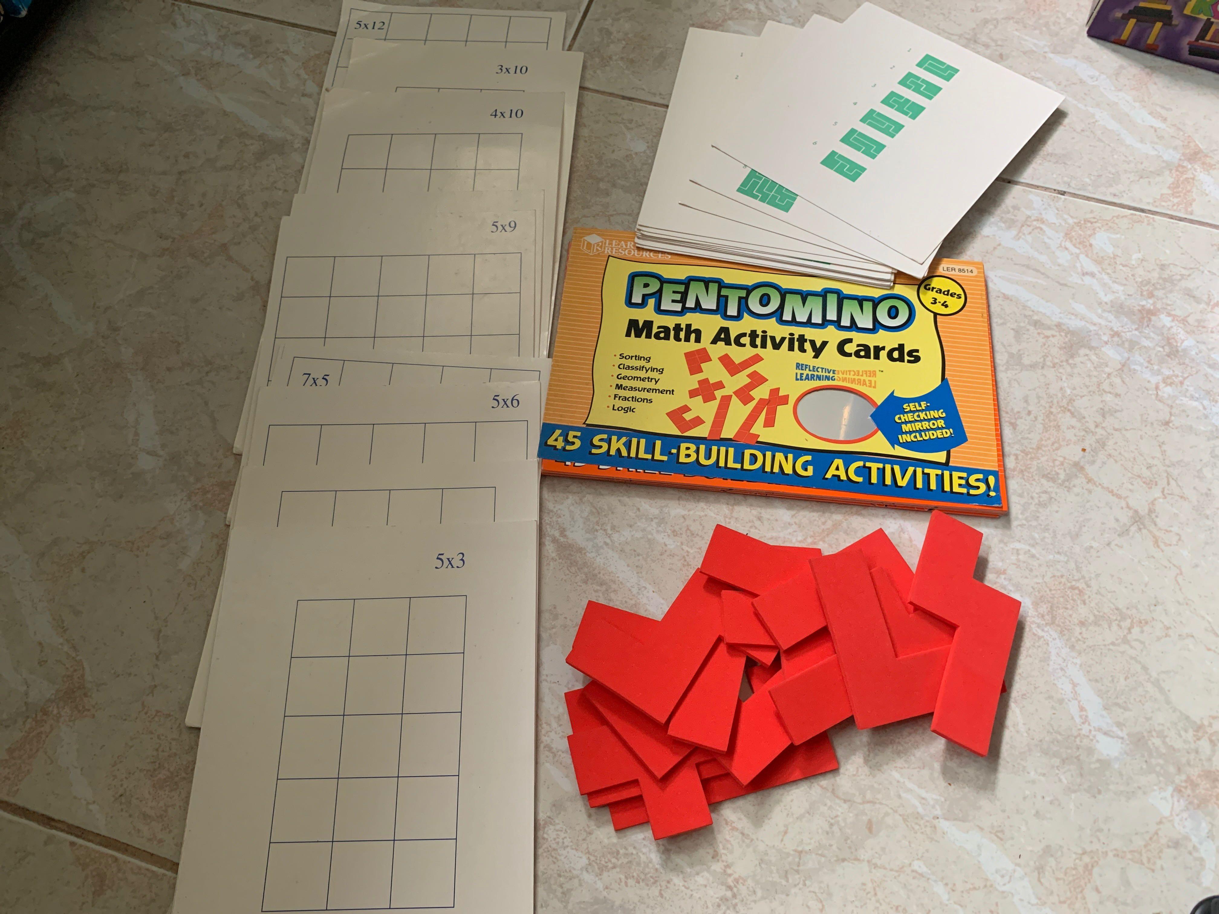 Pentomino puzzles and activity cards Learning Resources, Hobbies & Toys ...