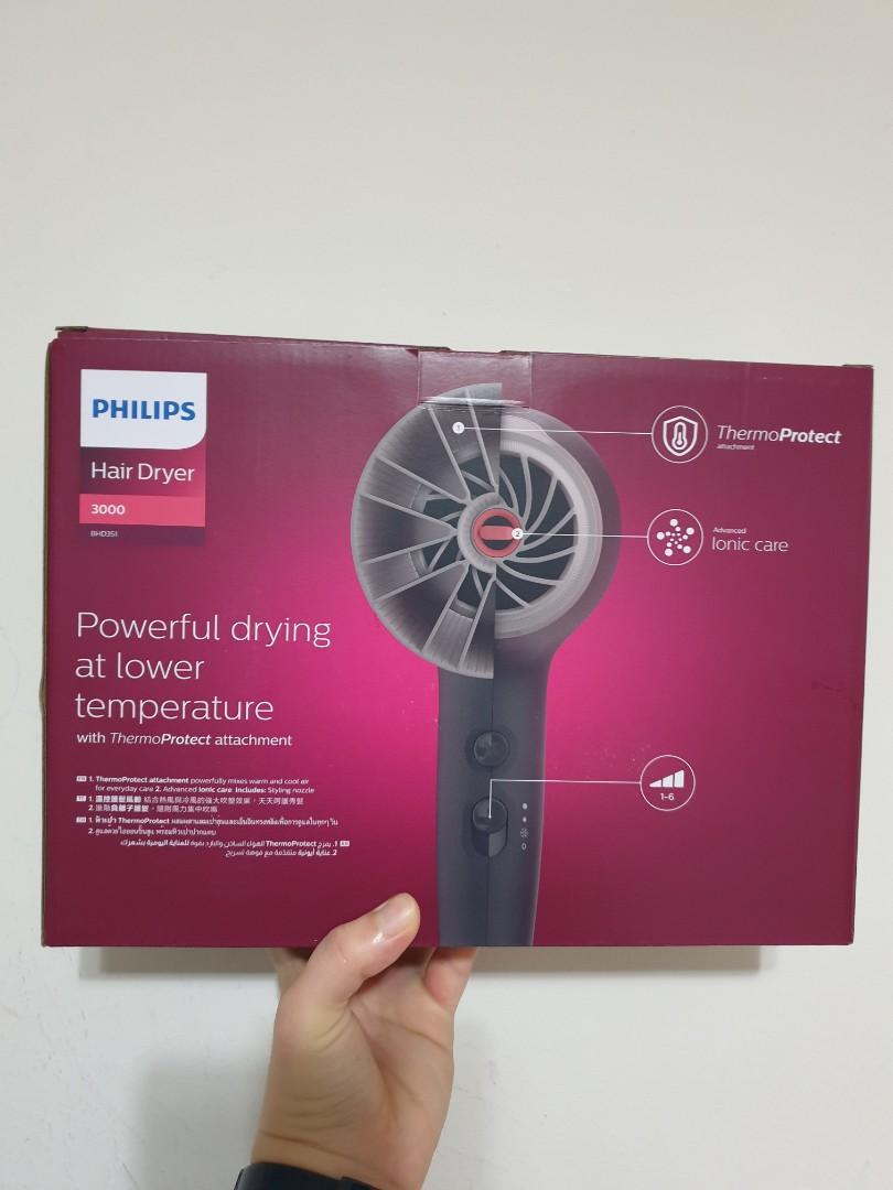 Philips hair dryer series 3000 BHD351/13, Beauty & Personal Care, Hair on Carousell