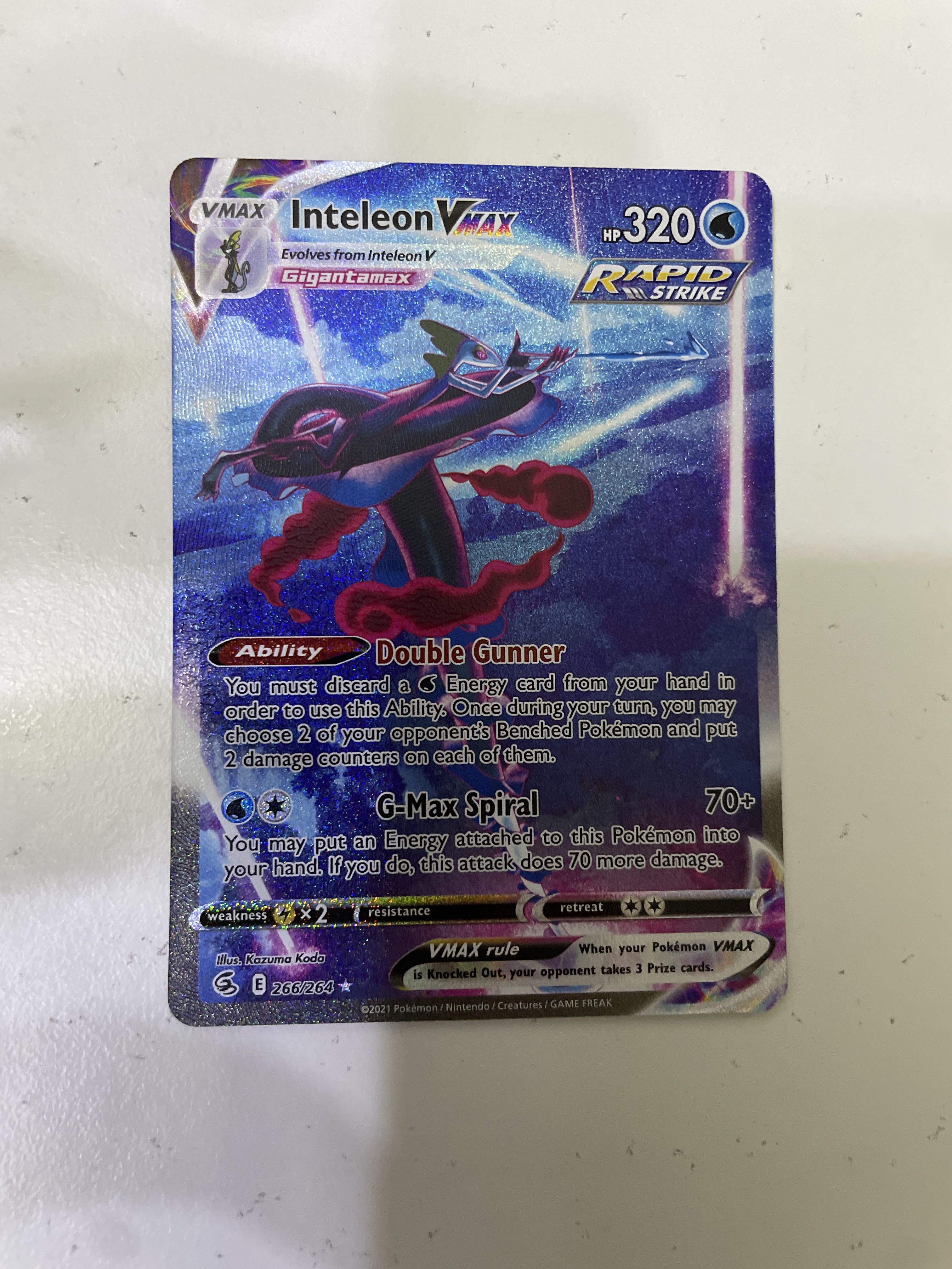 Fusion Strike Inteleon Vmax Alternate Art, Hobbies & Toys, Toys & Games ...