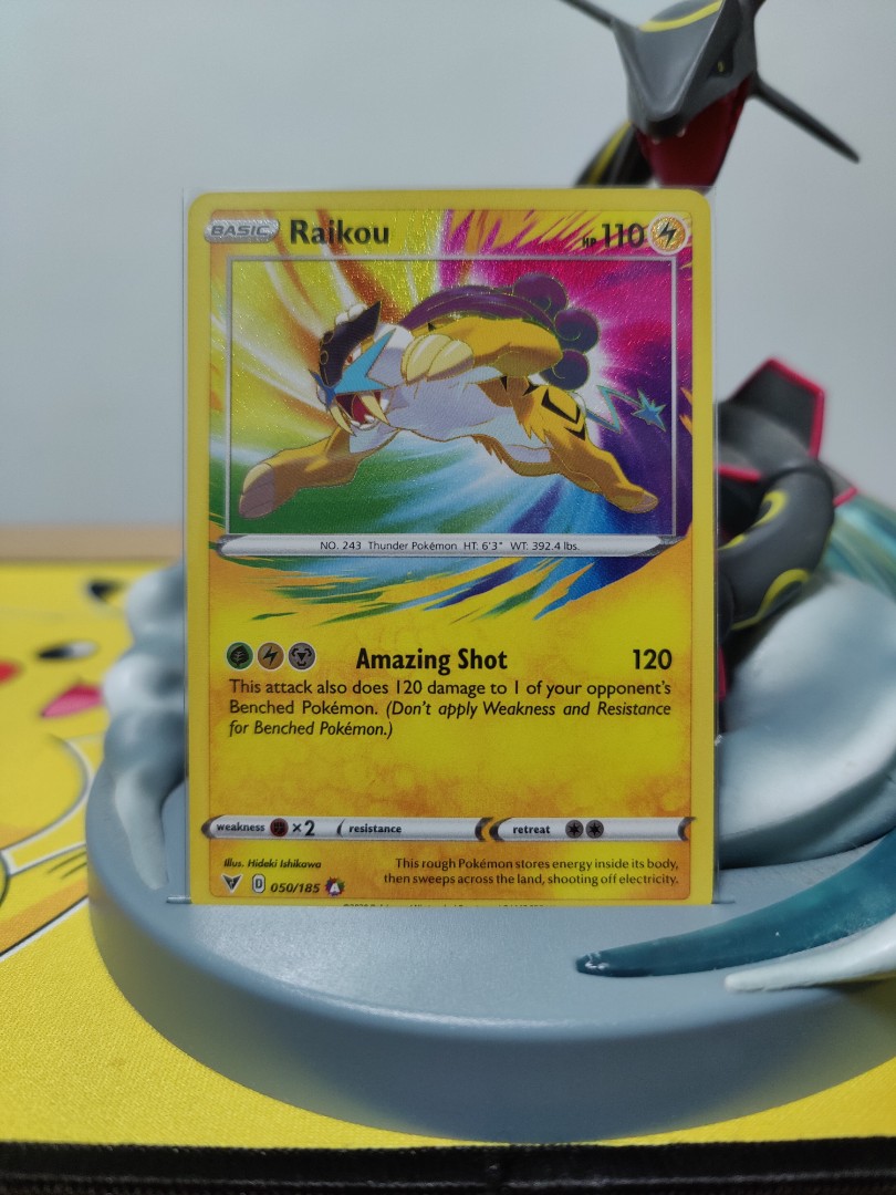 Pokemon TCG - Raikou (Amazing Rare) Vivid Voltage, Hobbies & Toys, Toys ...