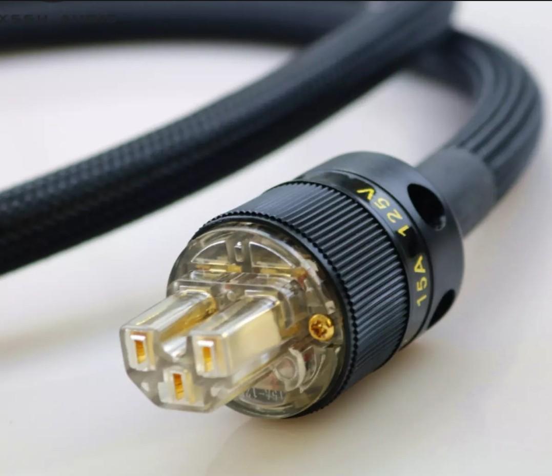 Power cord cable for audiophile amplifier, Audio, Other Audio Equipment ...