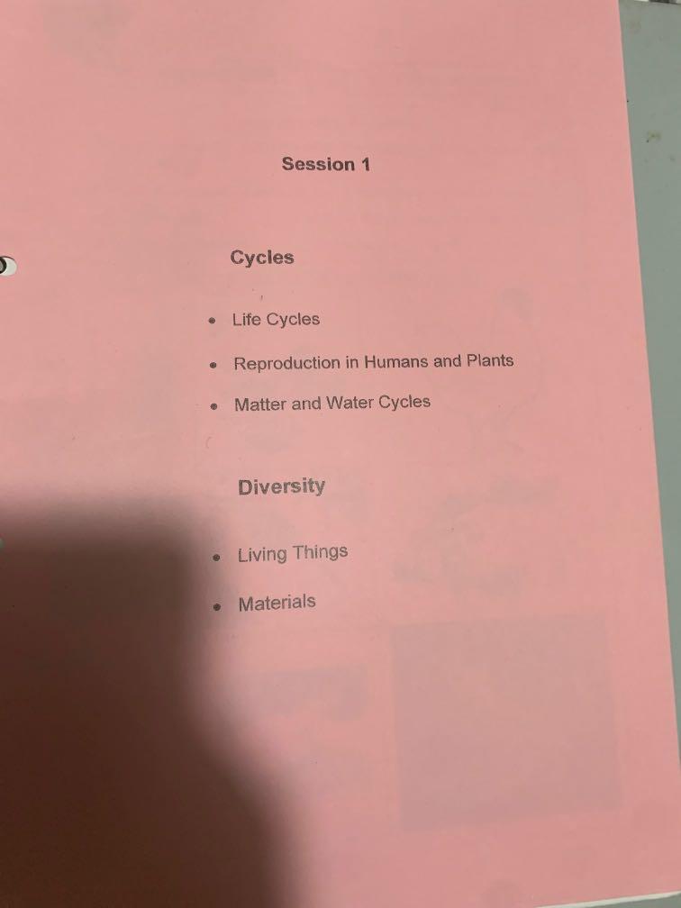 PSLE science notes CYCLE & Diversity, Hobbies & Toys, Books & Magazines ...
