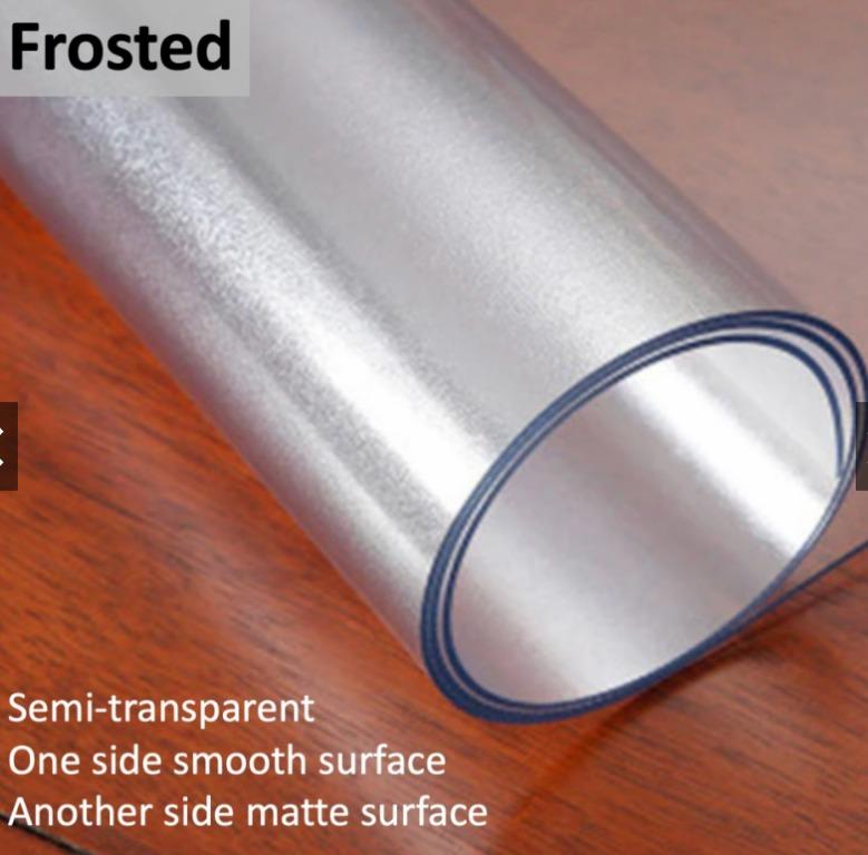PVC Table Protector Mat. Round | Rectangular | Transparent | Frosted ...