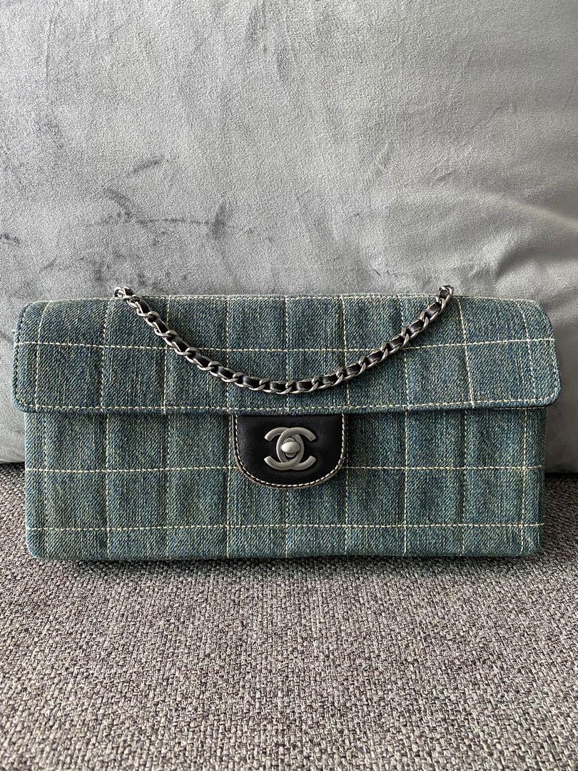 RARE! Chanel Denim Choco Flap Bag, Women's Fashion, Bags & Wallets ...