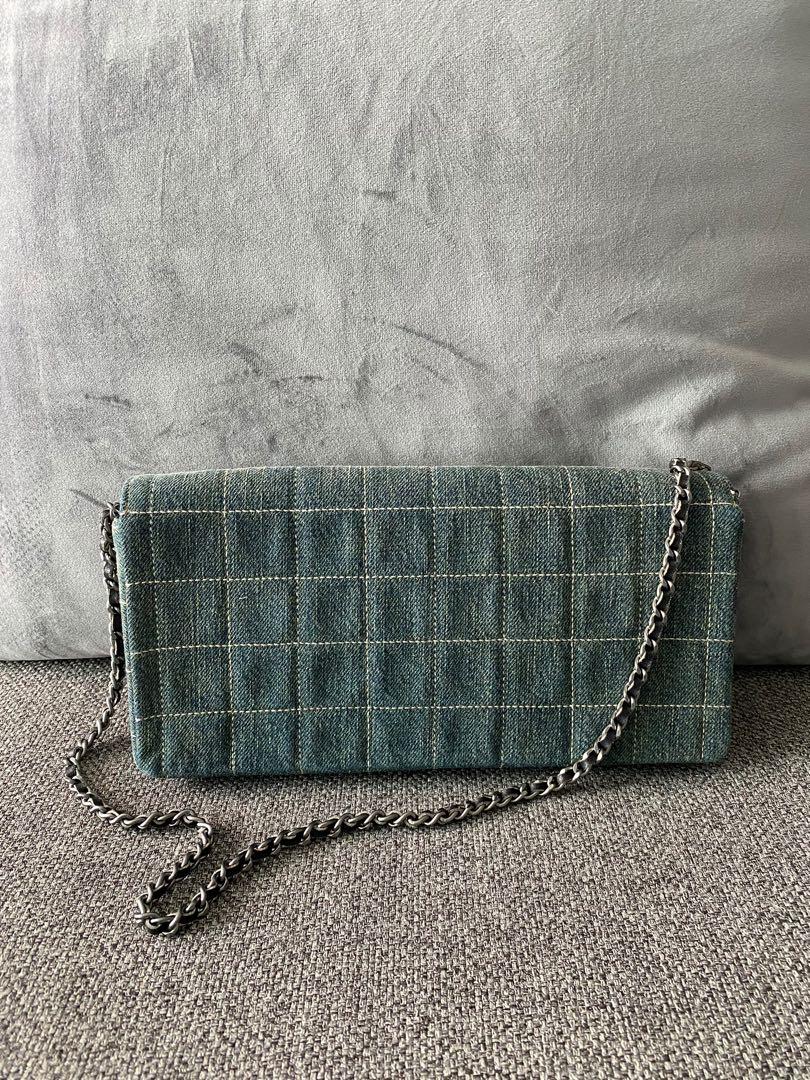 RARE! Chanel Denim Choco Flap Bag, Women's Fashion, Bags & Wallets ...