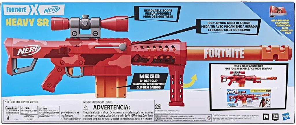 {READY STOCK} NERF Fortnite Heavy SR Blaster - Longest Fortnite Blaster ...
