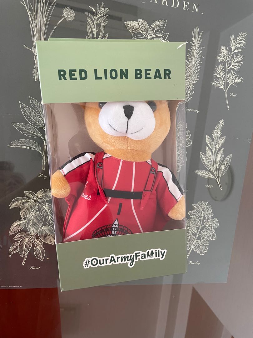 SAF Army red lion bear, Hobbies & Toys, Toys & Games on Carousell