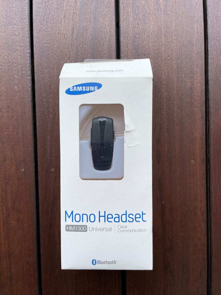 Samsung HM1300 universal Bluetooth headset, Audio, Headphones ...