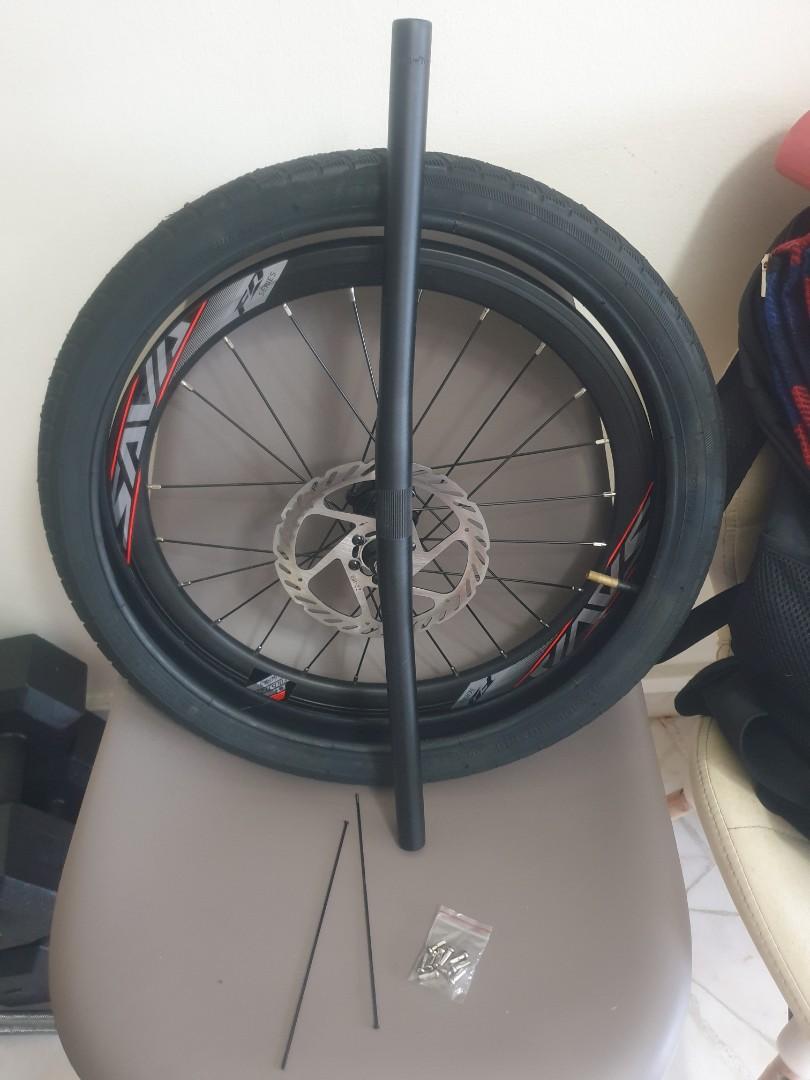 SAVA Z1 ORIGINAL 20 INCH BACK WHEEL ONLY DISC SET + HANDLEBAR, Sports ...