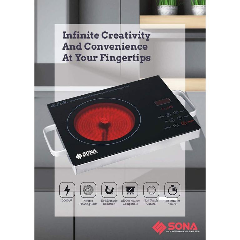 SONA DIGITAL ELECTRONIC INFRARED COOKER SIC3311, TV & Home Appliances ...