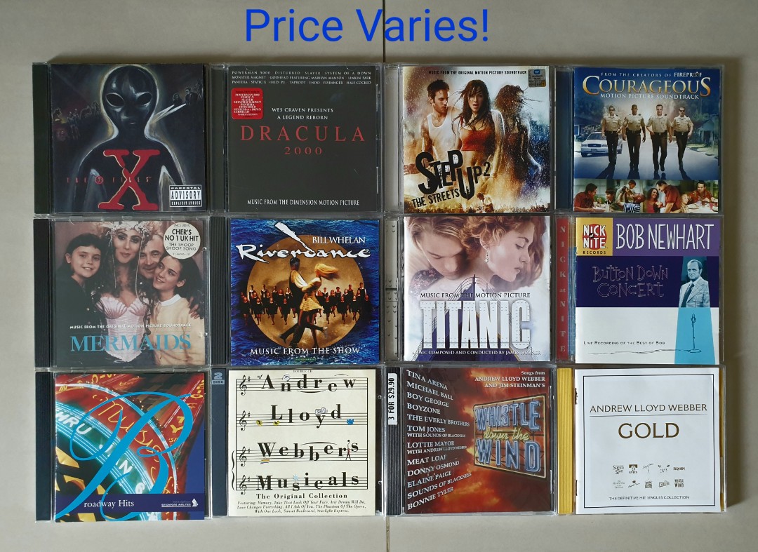 Soundtrack, OST, Broadway Hits CD-The X Files,Dracula 2000,Step Up 2 ...