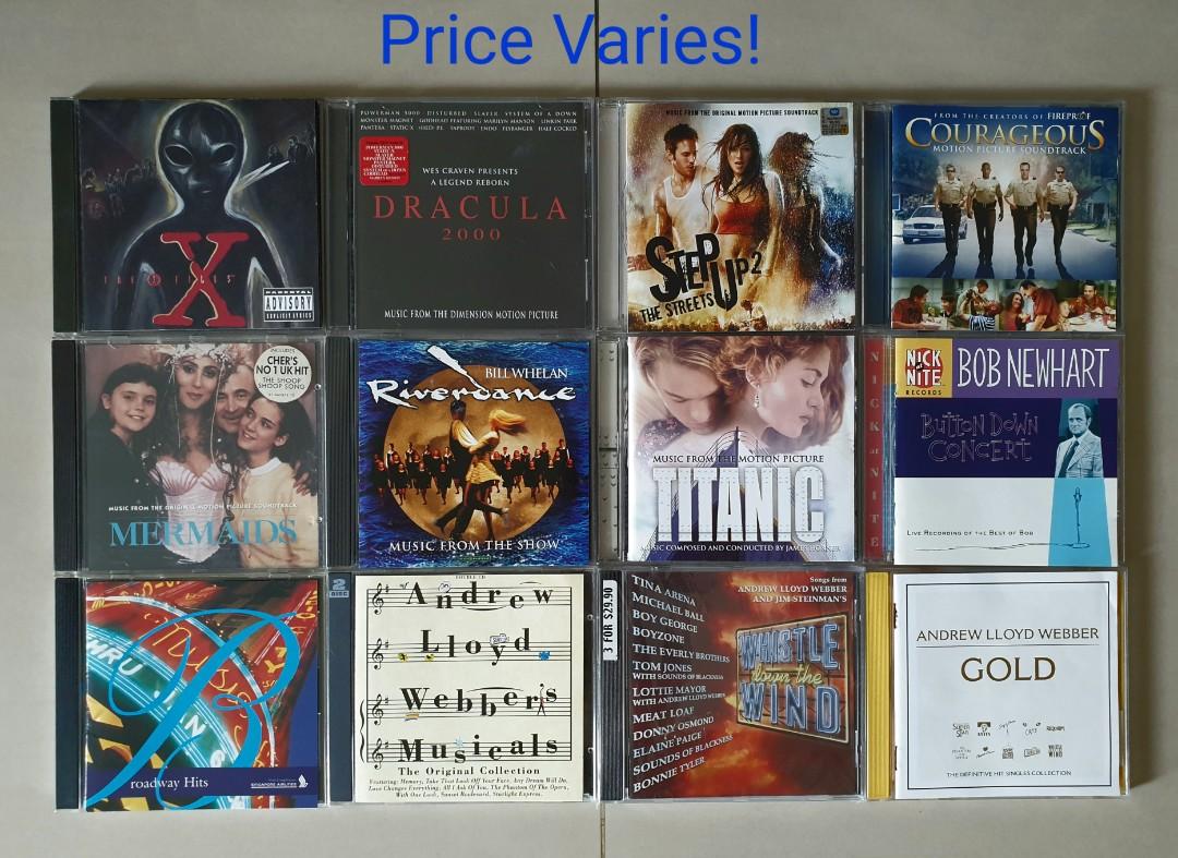 Soundtrack, OST, Broadway Hits CD-The X Files,Dracula 2000,Step Up 2 ...