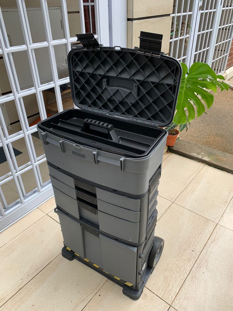 Stanley tool box trolley, Furniture & Home Living, Home Improvement ...