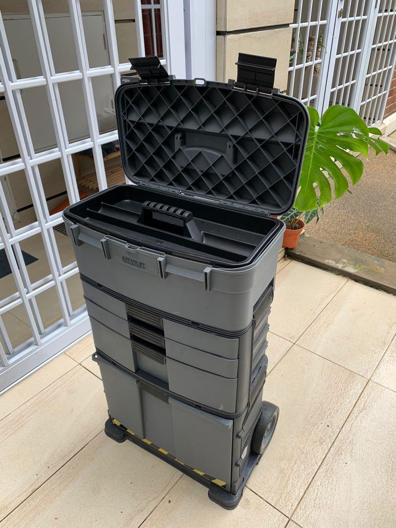 Stanley tool box trolley, Furniture & Home Living, Home Improvement ...